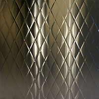 Stainless Supply | Stainless Steel Diamond Quilted Pattern